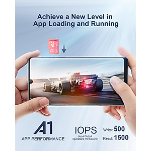 JUANWE 5 Pack 64GB Micro SD Card + Adapter 64 GB SD Card Memory Card MicroSDXC V30 4K Video Recording U3 A1 64GB TF Cards for Phone, Dash Cam, Security Camera (5 Pack, Pink)