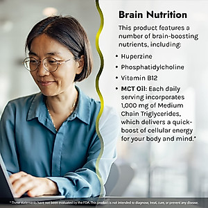 Irwin Naturals Double-Potency Ginkgo Biloba 240mg Extra Strength Brain Health Supplement - Enhance Memory, Mental Focus, Alertness, Concentration & Herbal Energy Booster - 60 Liquid Softgels