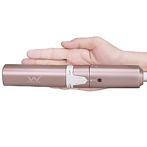 VAV 2 in 1 Mini Hair Iron Ceramic Hair Curler and Straightener, Curling Iron & Flat Iron 374F Temperature Dual Voltage Small Travel Size for Short Hair