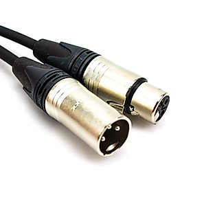 Pro Co Sound Excellines 10' XLR (M) to XLR (F) Lo-z Microphone Cable, 2x 24 Gauge