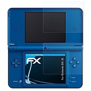 atFoliX Screen Protection Film compatible with Nintendo DSi XL Screen Protector, ultra-clear FX Protective Film (Set of 3)