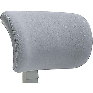 CLATINA Adjustable Height Upholstered Headrest for Mellet Series Ergonomic Chair High Head Cushion for Home Office Chair, Grey