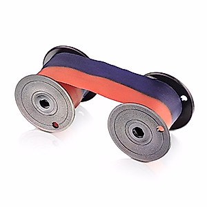 Lathem Mechanical Time Clock Ribbon, Nylon, For Use with Lathem Series 2000, 3000 and 4000, Red/Blue (7-2CN)