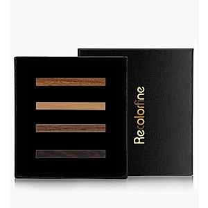 4 PCS Tie Clips for Men, Wood Tie Clip for Wedding Anniversary Business and Best Gift