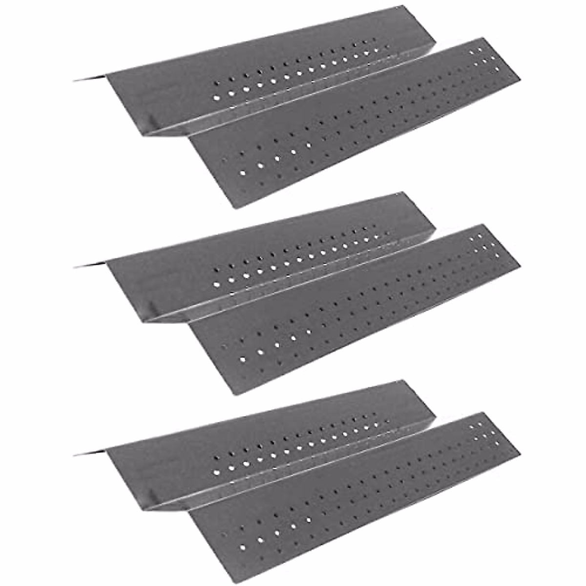 Votenli P9905A (3-Pack) 18.75 inch Porcelain Steel Heat Plate Replacement for Brinkmann 810-8905-S, 810-8907-S, Charmglow 810-8905-S, 810-8907-S