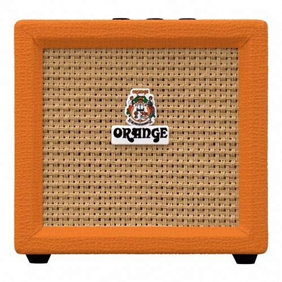 Orange Crush Amp Mini 3W Analogue Combo Battery Powered Amp Bundle with 2 Batteries & Liquid Audio Polishing Cloth - Electric Bass Guitar Amp, Portable Practice Amp, Mini Speaker Amplifier