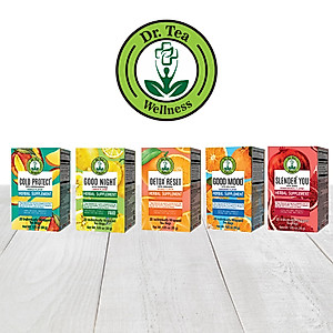 Dr. Tea Good Night Tea with Chamomile - Lemon Flavor - 20 Tea Bags