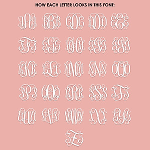 Case Charming Monogrammed Phone Case for iPhone 15 Pro Max 14 13 mini 12 11 Xs Xr X 10s 10r 10 8 Plus 7 Se Personalized Custom Initials Clear Transparent Cover