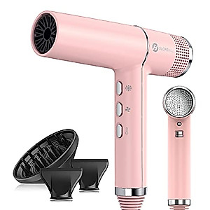 slopehill Hair Dryer with Unique Brushless Motor | Intelligent Fault Diagnosis | Innovative Microfilter | Oxy Active Technology | Led Display (Pink)