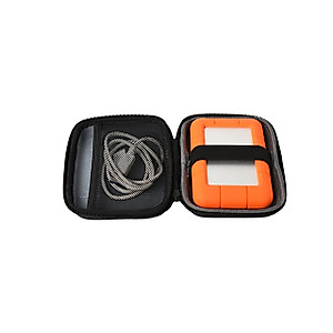 LaCie Rugged Mini USB 3.0 / USB 2.0 2TB External Mobile Hard Drive 9000298 with Ivation Compact Portable Hard Drive Case