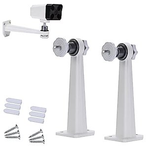 PCUORLEORS Security Camera Metal Wall/Ceiling Mount, Indoor/Outdoor Mount Compatible with Arlo, Arlo Pro 2 3, Arlo Ultra CCTV Camera and Compatible Camera with 1/4 Screw Head (2 Pack)