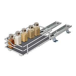 OCG Pull Out Spice Rack Organizer（6.3" W x 10.4" D） for Cabinet, Slide Out Seasoning Organizer Fits Spices, Sauces, Cans etc