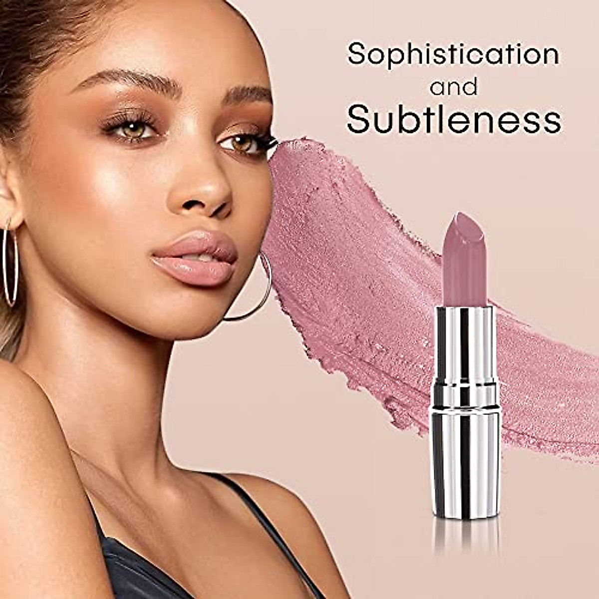 nude envie - Lipstick - Creamy & Long-Lasting Finish - Velvety Texture & Easy Application - Luxury Hydration - With Shea Butter, Vitamin E & Jojoba Oil - Vegan, Paraben-Free & Cruelty-Free - Cool