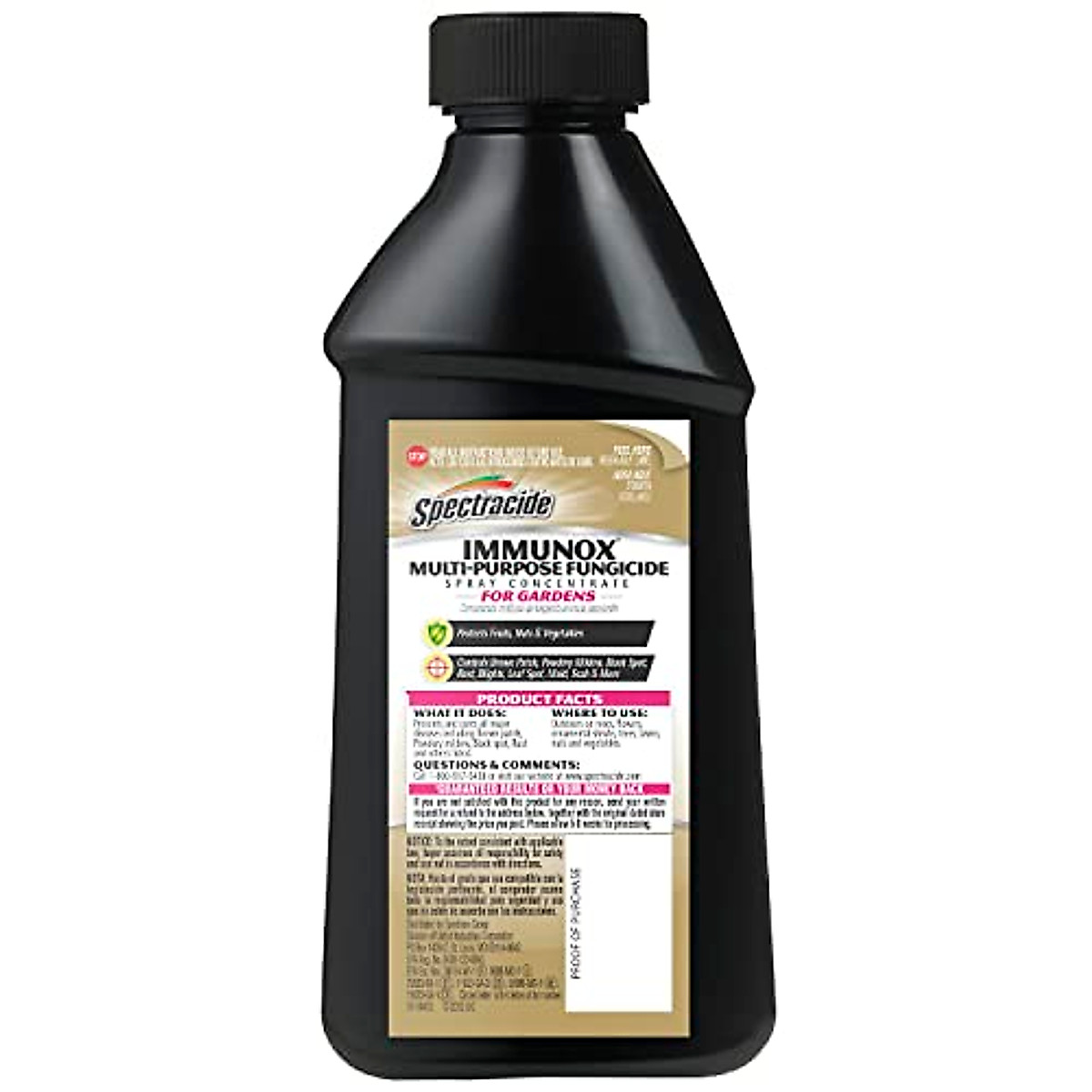 Spectracide Immunox Multi-Purpose Fungicide Spray Concentrate For Gardens 16 Ounces, Protects Up To 2 Weeks