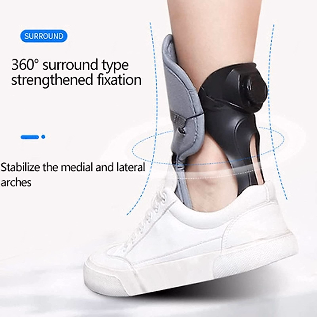 Plantar Fasciitis Night Splints Adjustable Plantar Fasciitis Brace Fits Both Left and Right Foot for Hemipleia Stroke Shoes Walking,Right-35-40