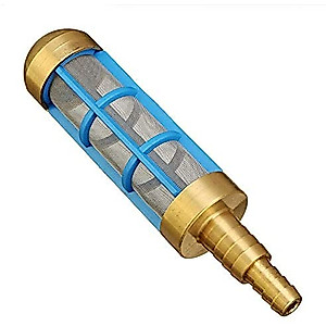 Suction Filter, Pressure Washer Water Suction Filter Drum, Brass Pick Up Filter Strainer Drum Suction, Brass 3/4'' 1/2'' Hose Water Suction Strainer Pickup Filter for Pressure Washer