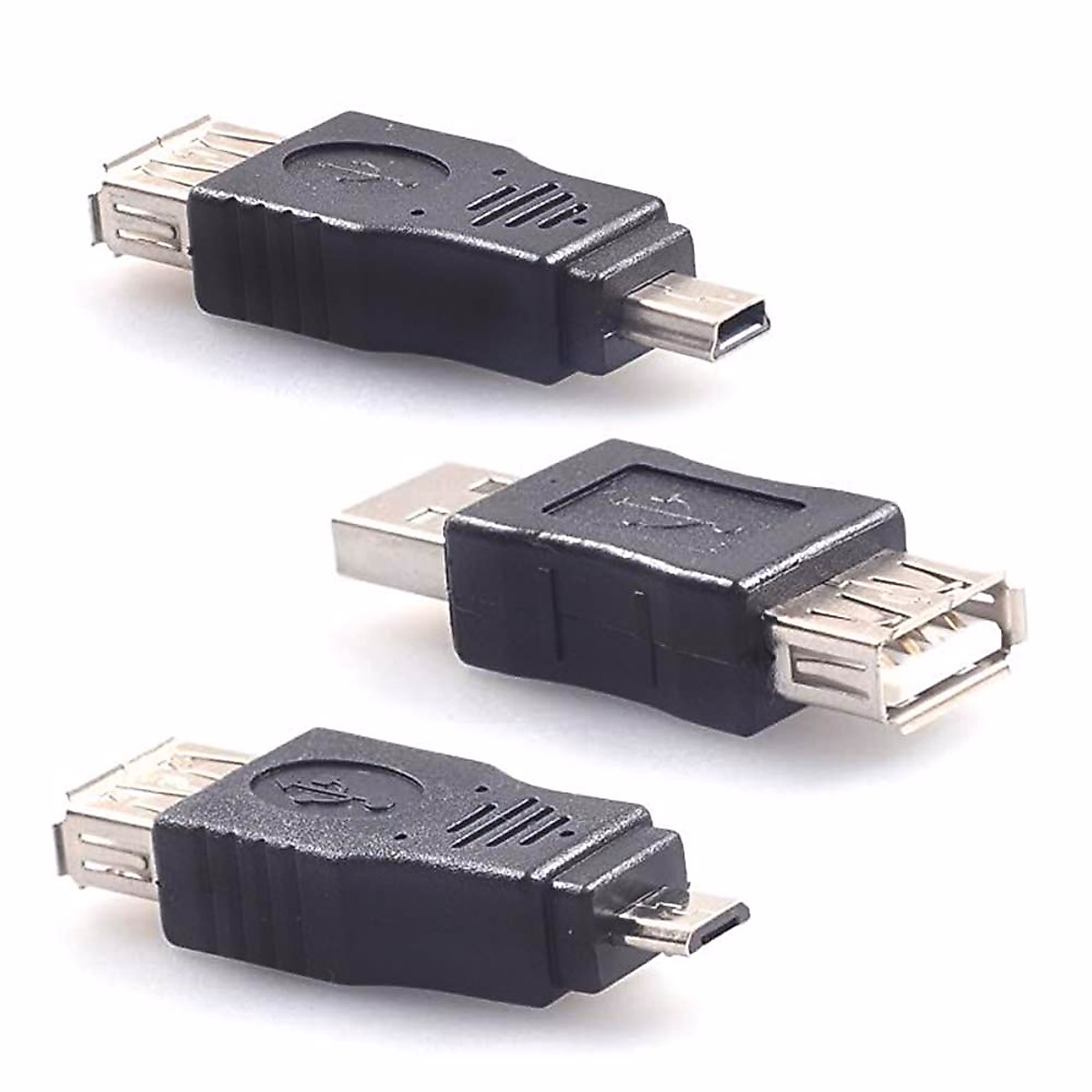 Blacell OTG 5 Pin F/M Mini Changer Adapter Converter USB Male to Female Micro USB