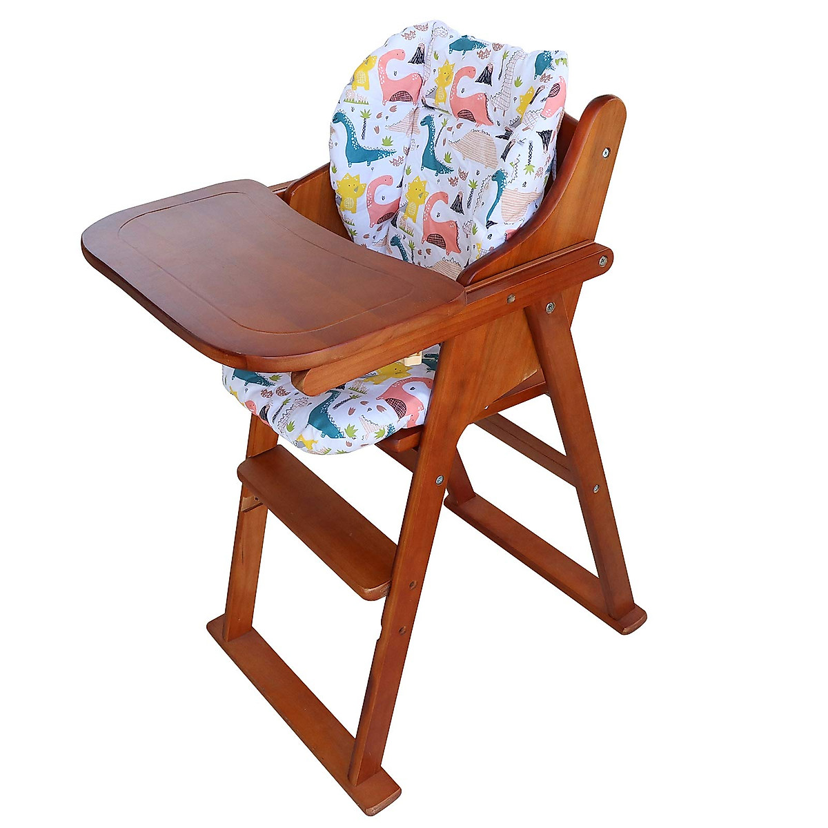 twoworld High Chair Cushion, Large Thickening Baby High Chair Seat Cushion Liner Mat Pad Cover Breathable (Dinosaur)