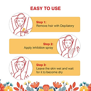 LOVOOD Hair Growth Inhibitor Spray - Non-Irritating & Painless for Face & Body, 1.01 Fl Oz (Pack of 1)