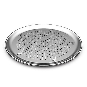 Nordic Ware Naturals Aluminum Commercial 16" Hot Air Pizza Crisper, Silver