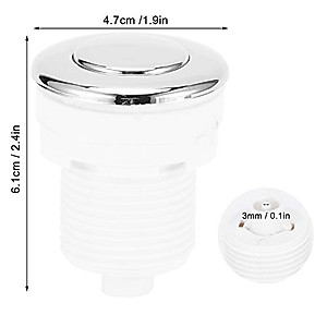 iFCOW Bathtub Massage Jet Nozzle Stainless Steel Nozzles Swimming Pool Hydrotherapy SPA Accessory