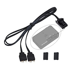 Airgoo 3pin Adapter Cable, Only for Corsair Lighting Node Pro & Corsair Commander Core XT Controller's 3pin RGB Connector, Convert to 5V 3pin ARGB Connector (5V,Data,N/A,GND), Controller not Included