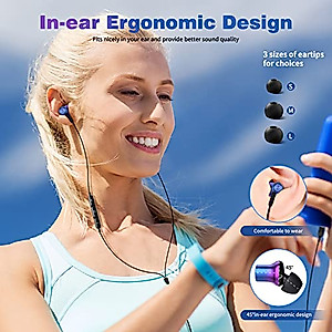 COOYA USB C Headphone Type C Wired Earbuds for iPad Pro Mini 6 Magnetic Noise Isolation in-Ear Headsets with Microphone for Samsung Galaxy S23 S22 Ultra S21 S20 Flip Fold 4 A53 Pixel 7 6 Oneplus 10 9