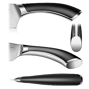 WELLSTAR Kiritsuke knife, Nakiri Vegetable Cleaver Kitchen Knife – Razor Sharp Forged German Stainless Steel Blade, Ergonomic Full Tang Handle, Multipurpose Use for Home Restaurant – Gift Box