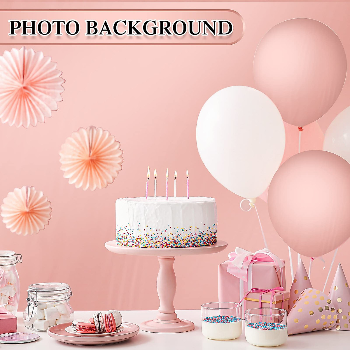 Kinlop 40 Inch x 100 ft Plastic Laser Tablecover Roll Disposable Iridescent Tablecloth Roll Iridescence Rectangle Holographic Foil Tablecloth for Disco Wedding Birthday Bridal Party (Rose Gold)