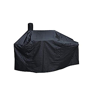 acoveritt Smoker Grill Cover Sized for Char-Griller Charcoal Grill 2190 and 2197 Heavy Duty Waterproof Patio 600D Canvas Barbeque BBQ Grill Cover G21623