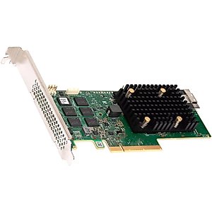 Broadcom MegaRAID 9560-8i - Contrôleur de stockage (RAID) - 8 Canal - SATA 6Gb/s/SAS 12Gb/s/PCIe 4.0 (NVMe) - RAID 0, 1, 5, 6, 10, 50, JBOD, 60 - PCIe 4.0 x8