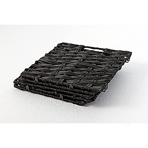 RongFeng Foldable Storage Basket With Wire Frame (Set of 2)