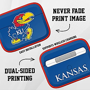 AFFINITY BANDS Kansas Jayhawks HDX Case Cover Compatible with Apple AirPods Pro 1 & 2 (Classic)
