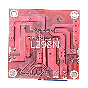 Davitu Motor Driver - L298N Motor Drive Board Module Double H Bridge Compatible With Stepper Motor Smart Car Robot Motor Driver Module