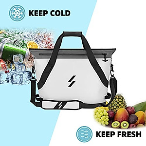 ROCKBROS Soft Cooler Bag Handheld Insulated Cooler Bag Soft Sided Cooler 22L Leakproof Camping Cooler Bag Waterproof Outdoor Cooler Bag for Beach Travel Hiking