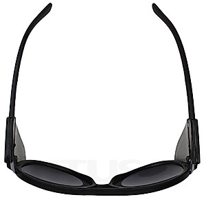 TITUS G35 Retro Aviator Z87 Sunglasses Eye Protection w/Side Shield Motorcycle Shooting DOT ANSI CE Approved Safety Glasses (Vermillion)