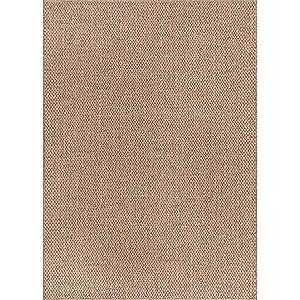 CAMILSON Easy Jute Rug 8x10, Indoor Outdoor Natural Color Farmhouse Area Rugs for Living Room Patio and Kitchen Rug, Solid Boho Woven Design, Easy-Cleaning, Washable Outside Carpet Alfombras (8 x 10)