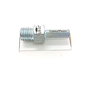 ComeFloor Core Drill Bit Arbor Adapter for Threaded Diamond Hole Saw 3/8" Hex to 5/8"- 11 Male Drill Sanding Attachment Arbor Shaft Adapter