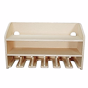 TrunkWorks Heavy Duty 6 Bay Cordless Drill Wall Mount Organizer Shelf Storage & Battery Charging Station - Gifts for Dad/Men