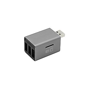 JOWUA 3 Port USB HUB with DashCam Reader Compatible with Tesla Model 3, Model Y Glovebox, Support OTG, 3X USB-A Port Support USB 3.0