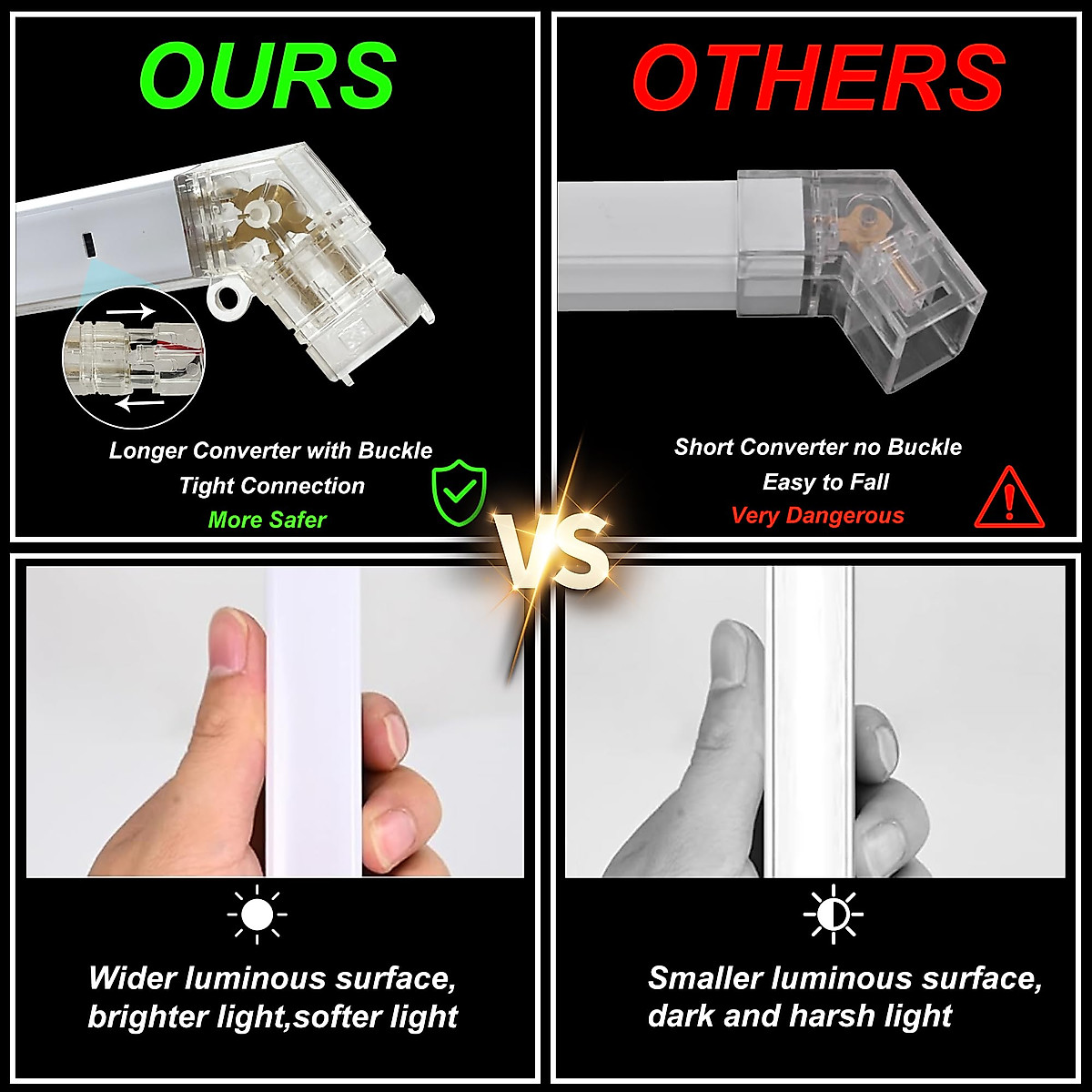 Wanzvisk Hexagon Led Lights,5 Pack 144W 17280LM Super Bright Hexagon Garage Ceiling Light for Gym Shop Basement Car Detailing Hexcal Studio Lighting