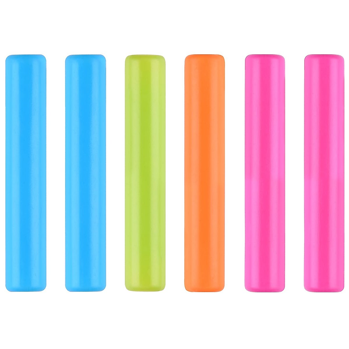 SHENGQIPC Reusable Ice Cubes Pack-of-6 Cooling Ice Sticks Plastic Ice Cube Sticks for Water Bottles BPA Free