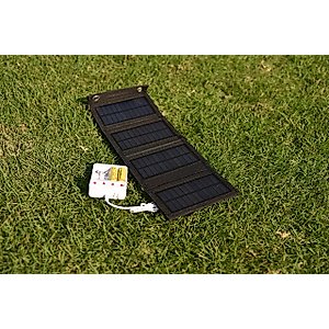 Solar AA & AAA Rechargeable Batteries Charger for 1.2V AA & AAA Ni-MH Ni-CD Batteries, with 6 Watt Solar Panel and 4-Bay USB AA & AAA Charger
