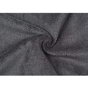 SUNLAND Microfiber Face Makeup Remover Cloths Reusable Facial Cleaning Towel Ultra Soft Washcloths 8inchx16inch Grey 3Pack