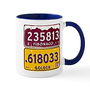 CafePress Fibonacci & Golden Mean Mug Ceramic Coffee Mug, Tea Cup 11 oz