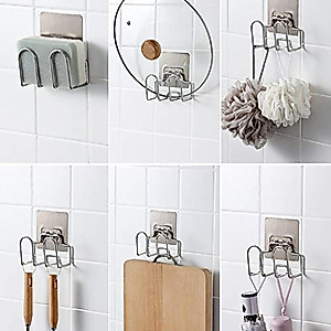 DRNKS Lid Rack Punch-free Pot Lid Rack Wall-mounted Storage Shelf for Hanging Pot Lid Cutting Board In Household Kitchen Applicable to kitchen stove