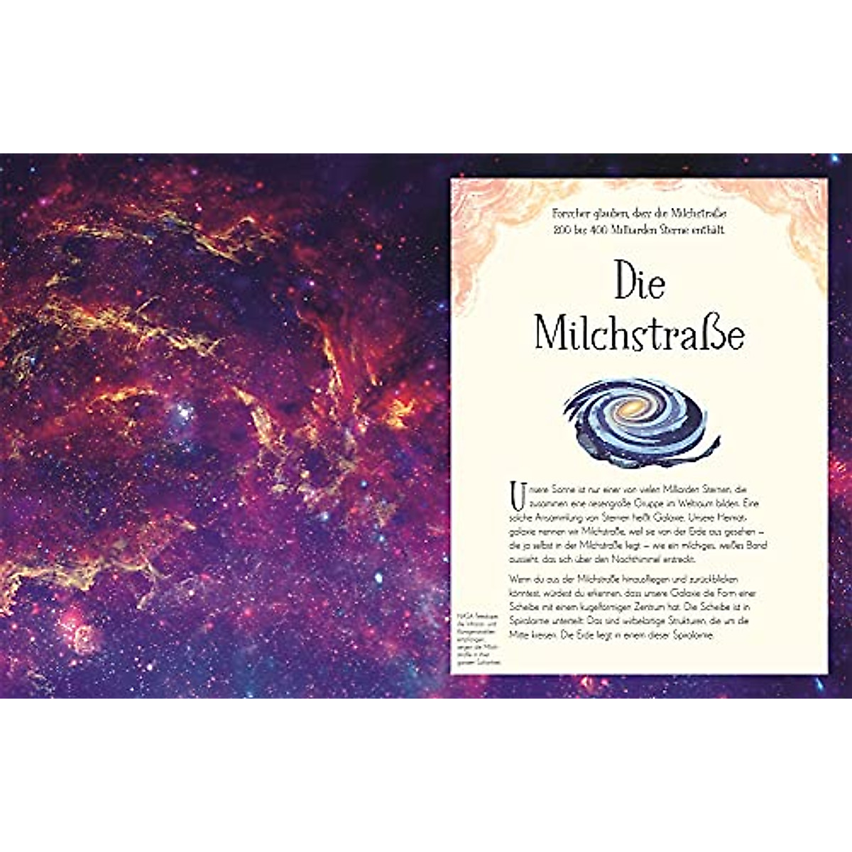 Wundervolle Welt der Sterne: Ein Weltall-Bilderbuch für die ganze Familie. Hochwertig ausgestattet mit Lesebändchen, Goldfolie und Goldschnitt