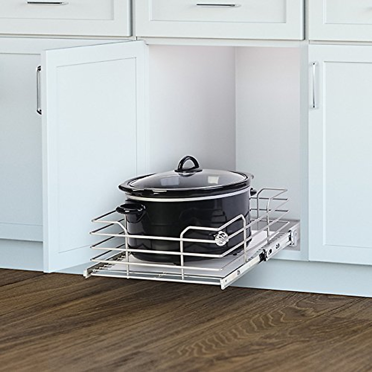 Panacea Grayline Basket-44823 Size 21 in. x 14.6 in. x 7.8 Cabinet Helper Sliding Basket