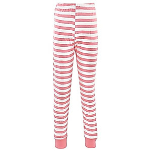 Hudson Baby Baby Cotton Pajama Set, Coral Stripe, 2T