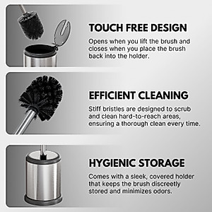 ToiletTree Products Deluxe Toilet Brush with Lid